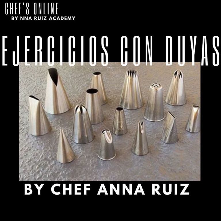 Ejercicios con duya en Chef Anna Ruíz Store – Anna Ruiz