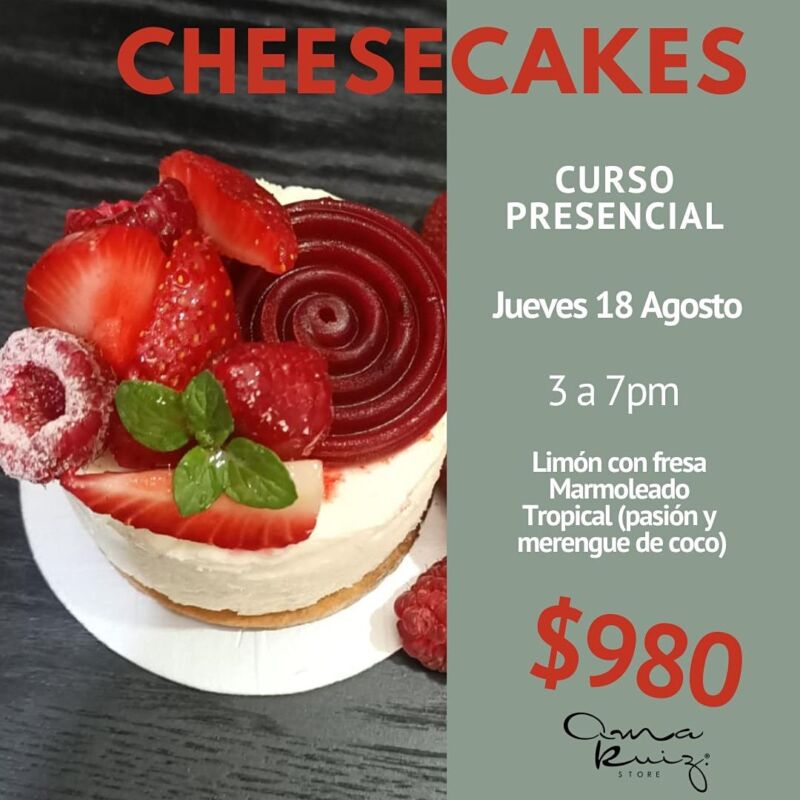 Cheesecakes con la Chef Repostera en Anna Ruíz Store – Anna Ruiz