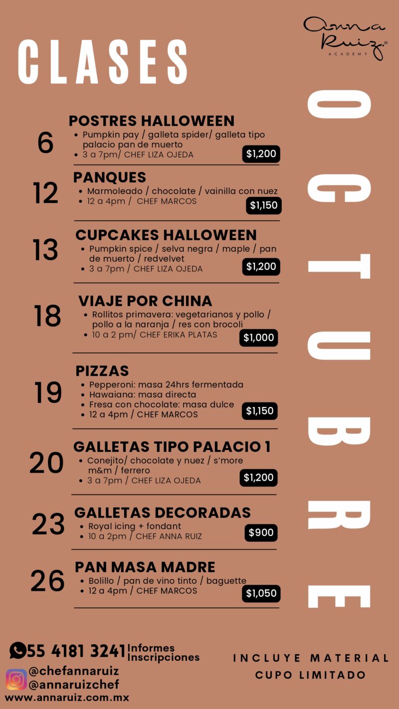 Calendario de Octubre 2025 – Anna Ruiz